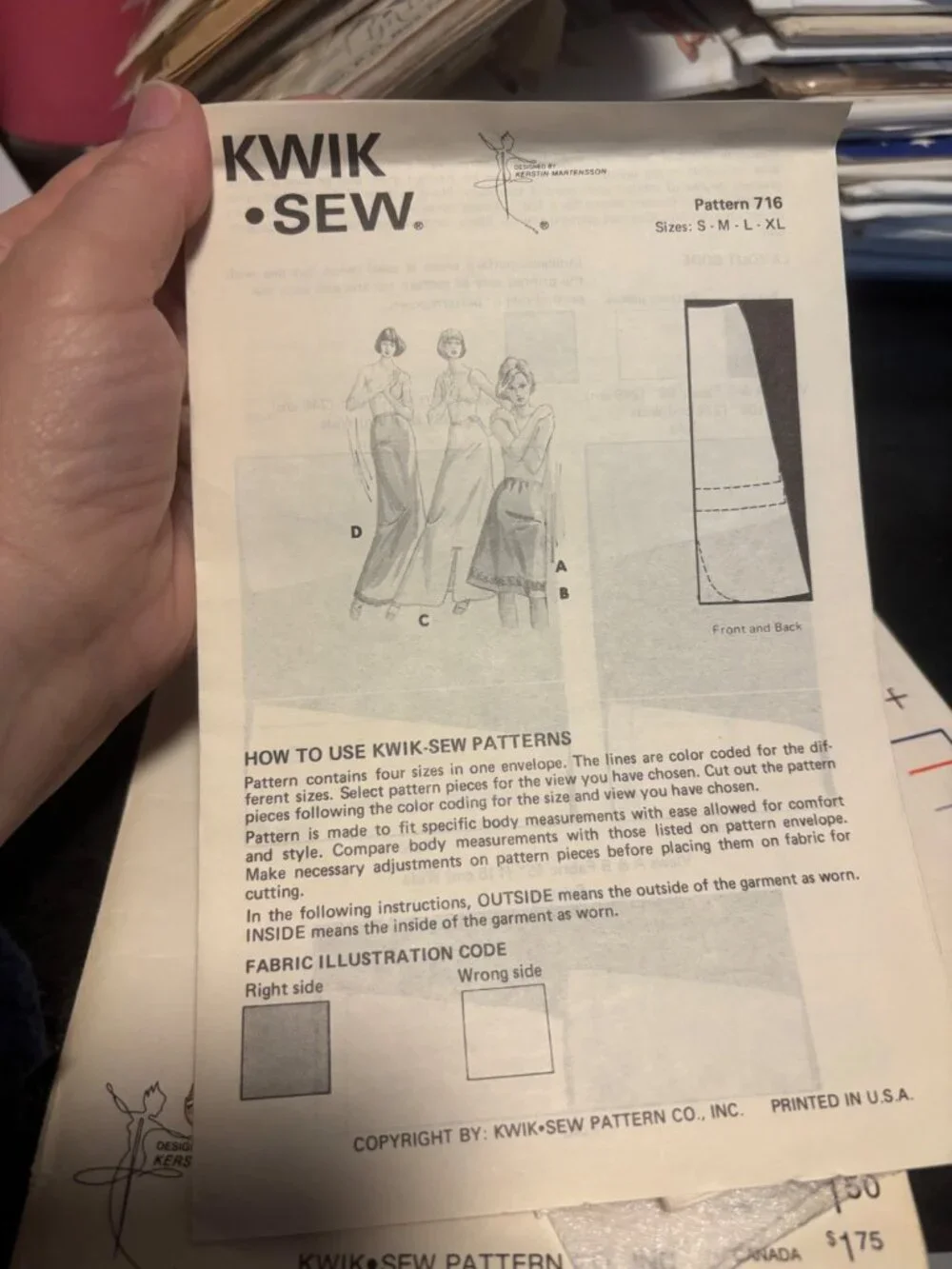 Kwik Sew | Other | Vtg Kwik Sew Pattern 76 Misses Half Slip Sewing ...